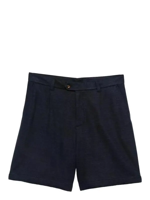 Eleventy Knitted Deck Shorts - Blue