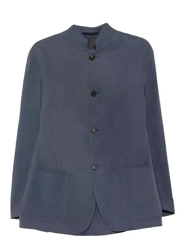 Eleventy Single-breasted Jacket - Blue