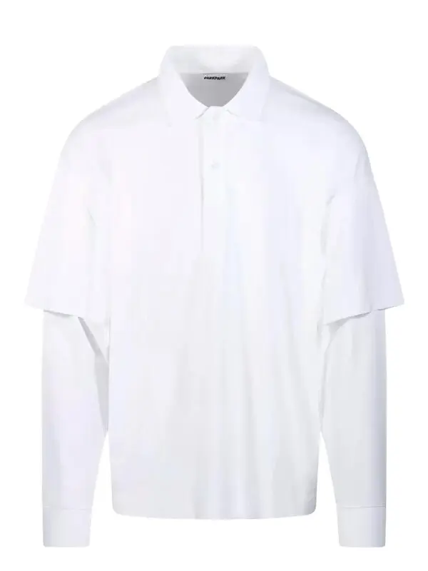 DARKPARK Layered Polo Shirt - White
