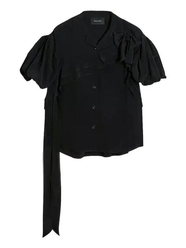 Simone Rocha Puff-sleeved Shirt - Black
