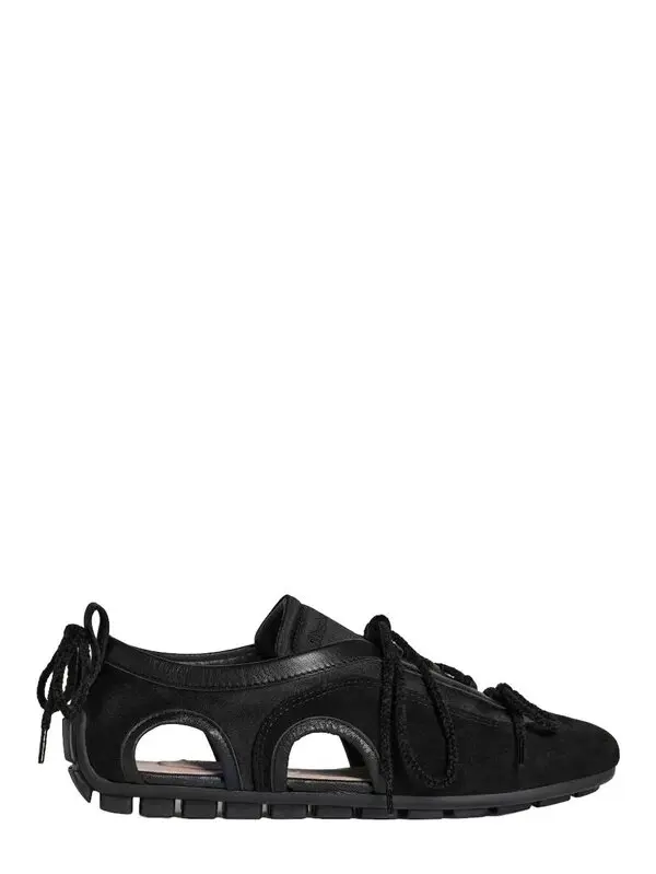 Simone Rocha Cut-out Ballerina Sneakers - Black