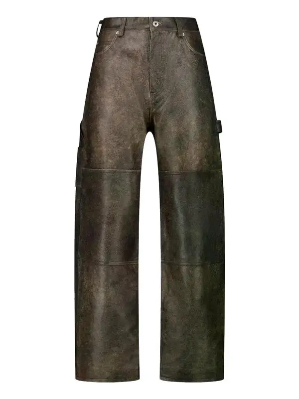 COOR Leather Trousers - Brown
