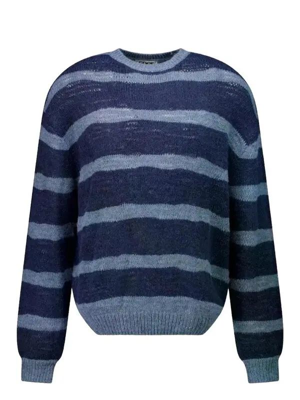 COOR Stripe-pattern Sweater - Blue