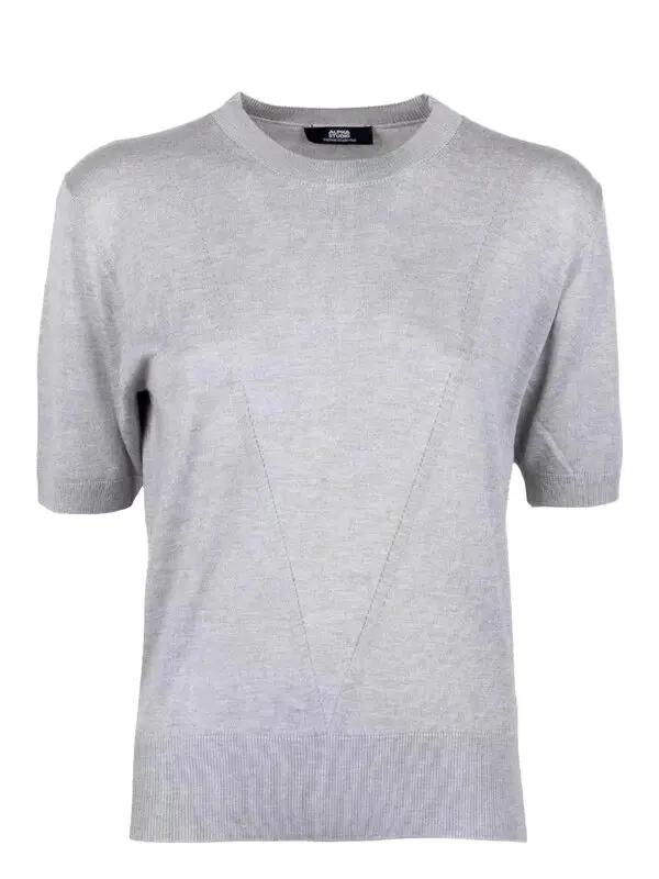 Alpha Studio Seam Detail T-shirt - Grey