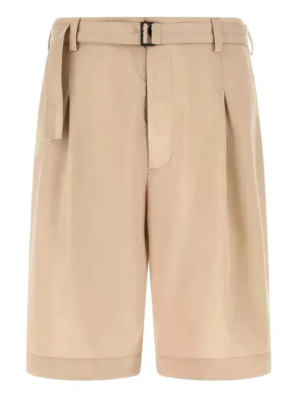 CELLAR DOOR Viper Belt Bermuda Shorts - Neutrals