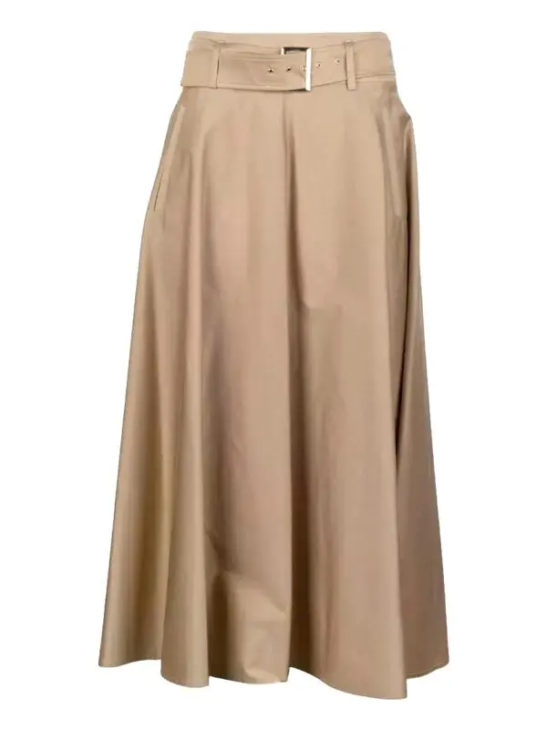 Marella Belted Maxi Skirt - Neutrals