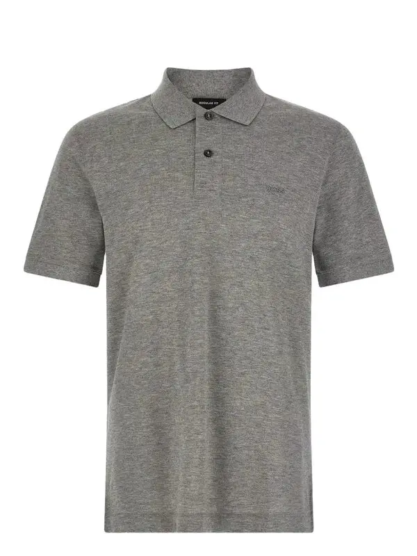 BOSS Pallas Two-button Polo Shirt - Grey