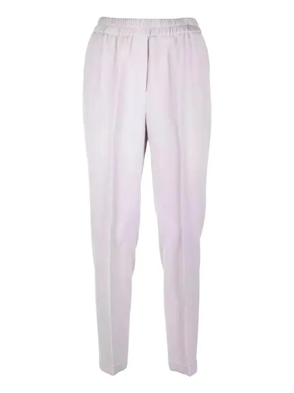 VIA MASINI 80 Elasticated Trousers - Purple