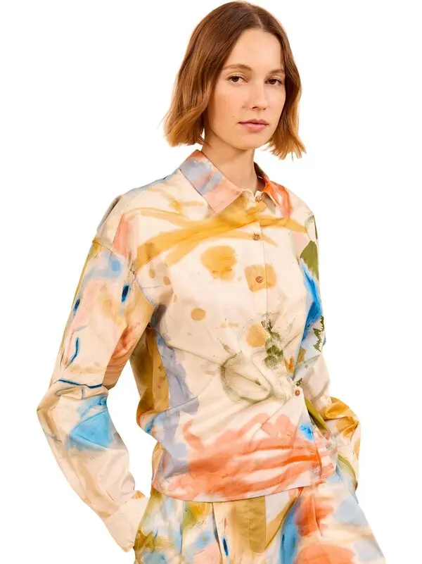 Ulla Johnson Artist Cotton Button-up Blouse - Western Dream