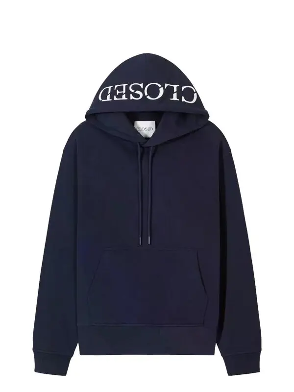 Closed Logo-print Hoodie - Blue