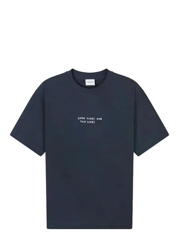 Closed Slogan-print T-shirt - Blue