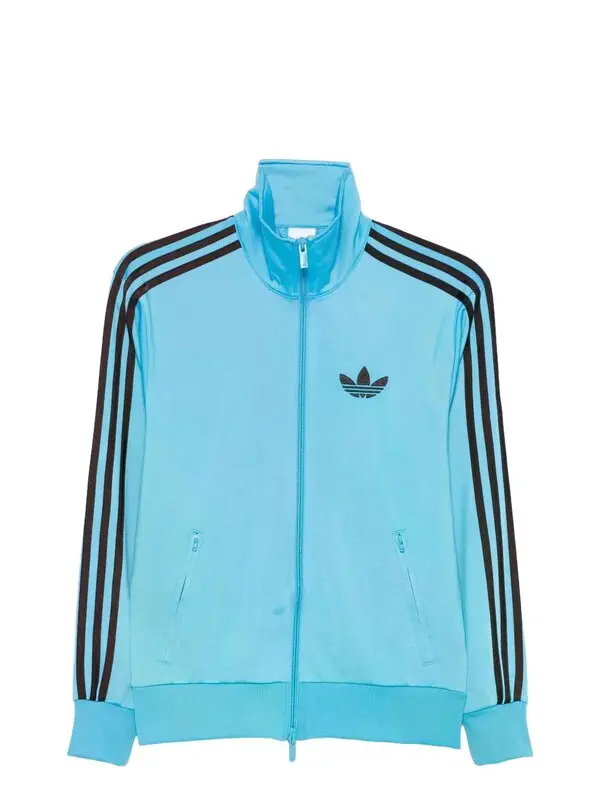 Adidas Three-stripe Zip Knitwear - Blue