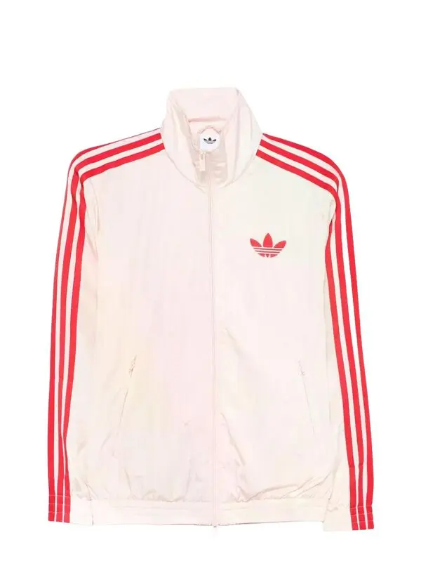 Adidas Logo-embroidered Track Jacket - Pink