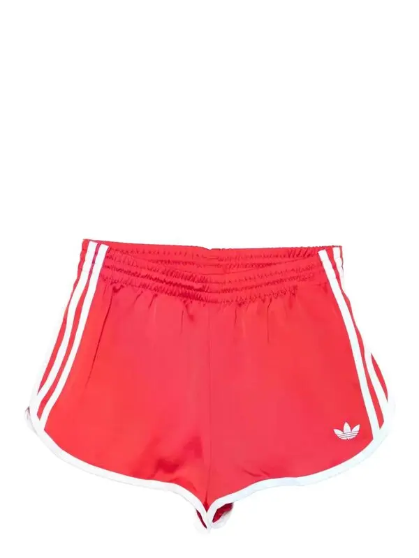 Adidas Logo-embroidered Track Shorts - Red