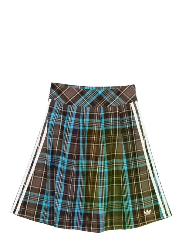 Adidas Check Pattern Skirt - Brown