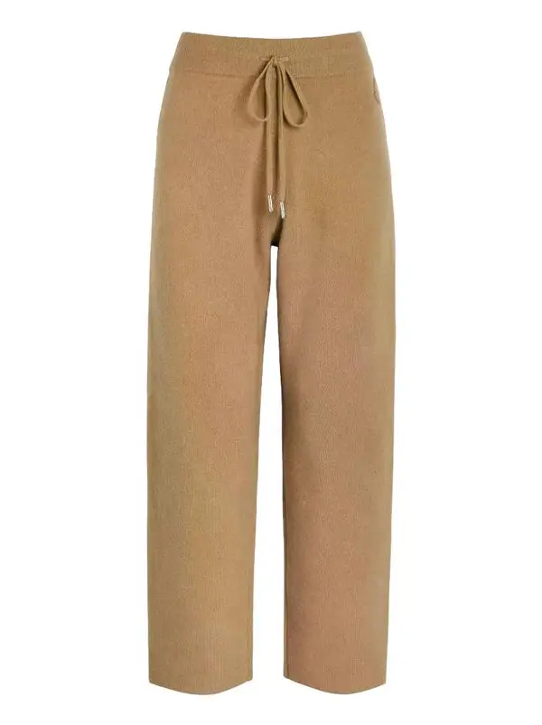 Moncler Wool And Cashmere-blend Sweatpants - Neutrals