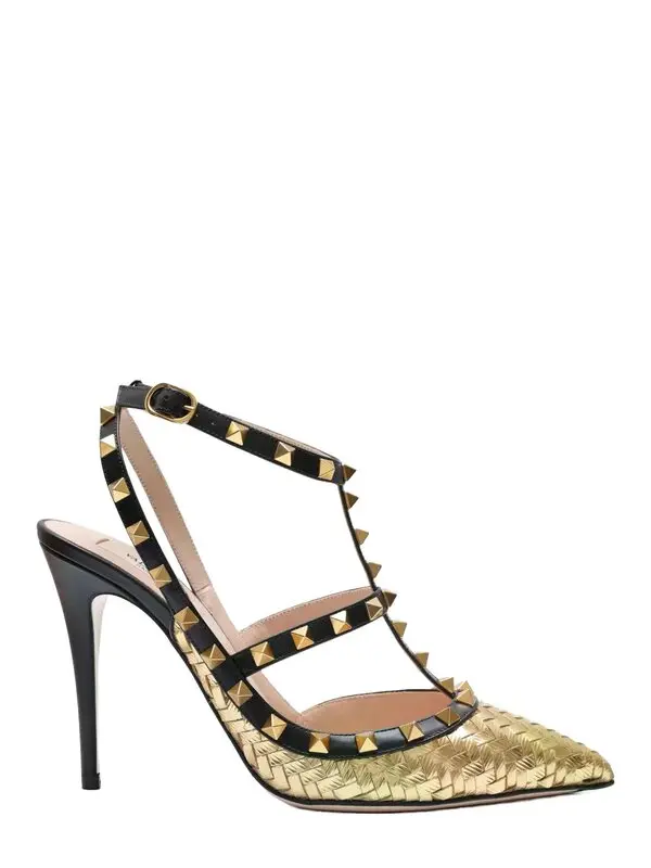 Valentino Garavani Studded T-strap Pumps - Black