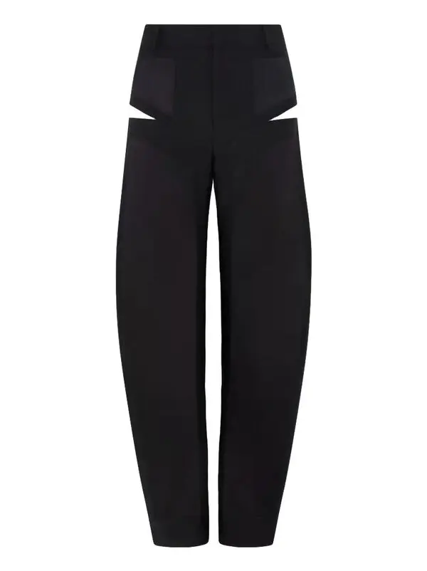 VIOLANTE NESSI Battiato Cut-out Trousers - Black