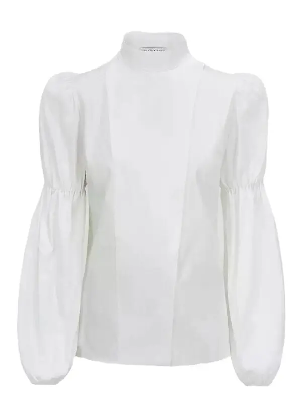 VIOLANTE NESSI Rubens High-neck Blouse - White