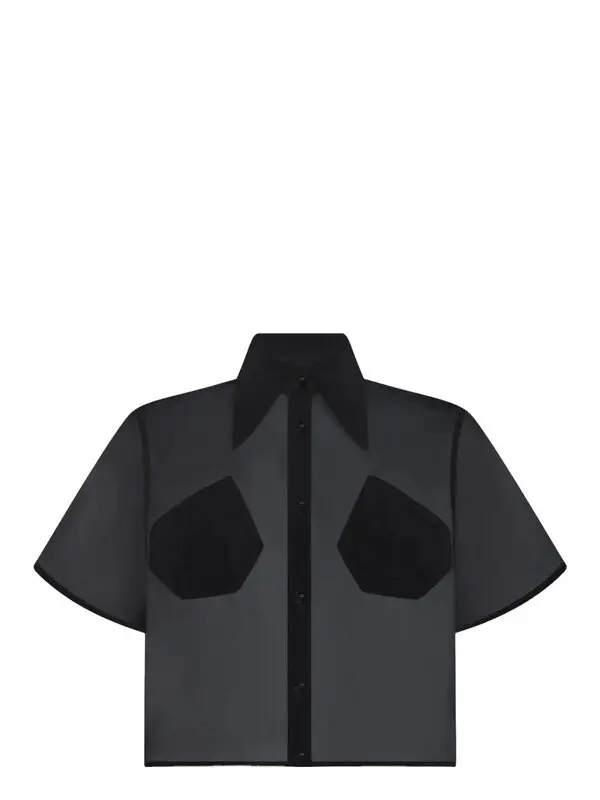 VIOLANTE NESSI Lea Embroidered Shirt - Black