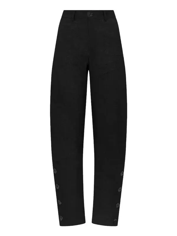 VIOLANTE NESSI Brancusi Buttoned Jeans - Black