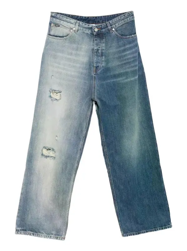 Vetements Distressed Jeans - Blue