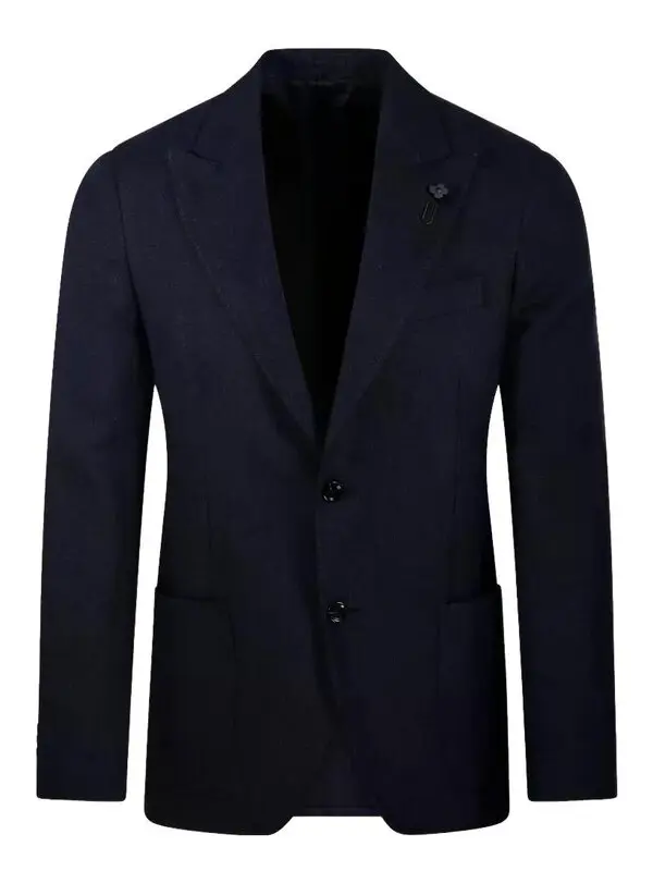 LARDINI Single-breasted Blazer - Blue