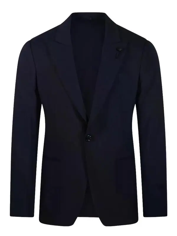 LARDINI Single-breasted Blazer - Blue
