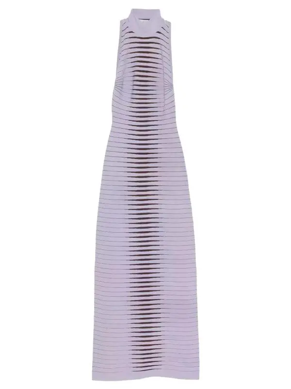 Elisabetta Franchi Striped Maxi Dress - Purple