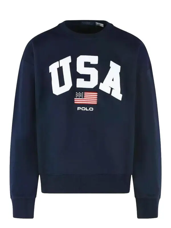 Polo Ralph Lauren Crew Neck Cotton Sweater - Blue