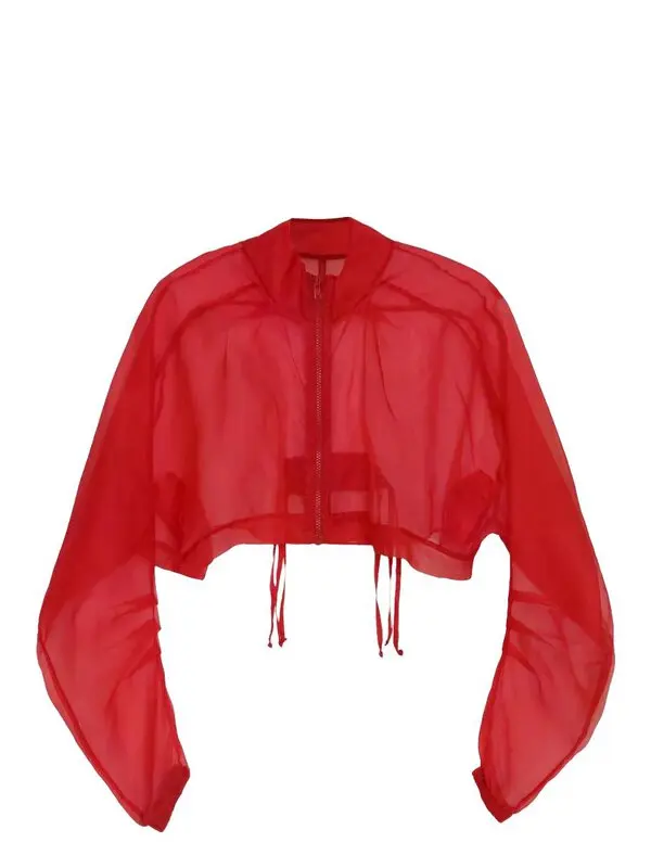 AMIR SLAMA Zip-up Silk Jacket - Red