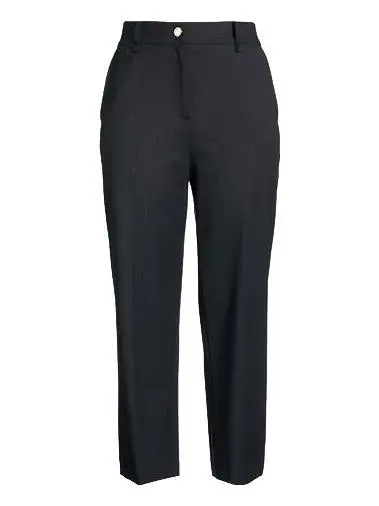 Maje Straight-leg Pinstriped Pants - Black