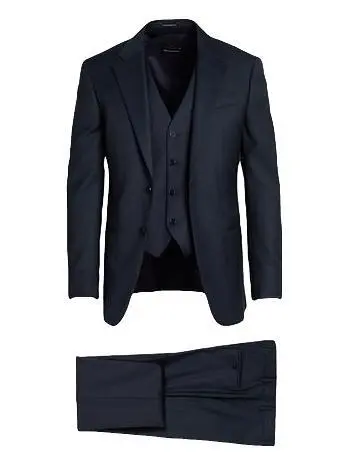 Emporio Armani Suit Midnight Size Virgin Wool - Blue