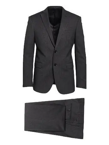 TRUSSARDI Suit Charcoal Size Cotton, Wool, Elastane - Grey
