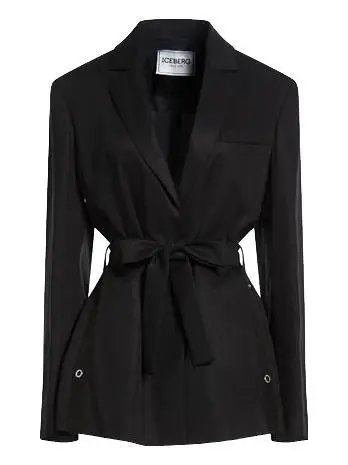 Iceberg Single-breasted Lyocell Blazer - Black
