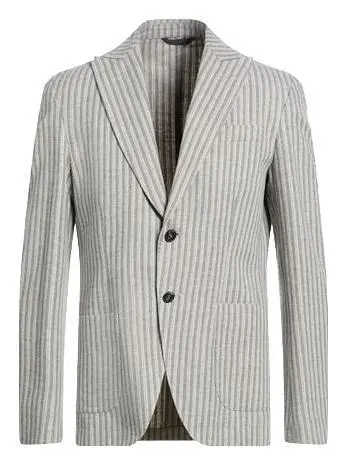 MESSAGERIE Blazer Size Cotton, Linen, Acrylic - Grey