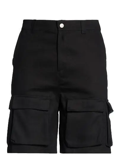 DISCLAIMER Cotton Cargo Shorts - Black