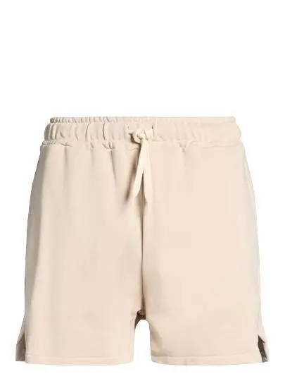 DISCLAIMER Cotton Blend Relaxed Fit Shorts - Beige