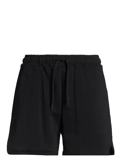 DISCLAIMER Cotton Blend Relaxed Fit Shorts - Black