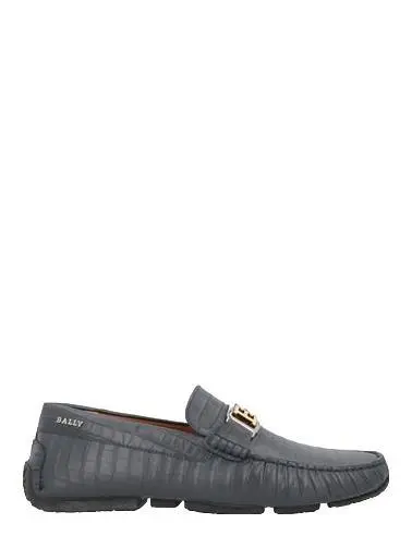 Bally Loafers In Calfskin Leather - Grey
