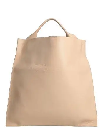 JIL SANDER Sand Calfskin Shopper Bag - Beige