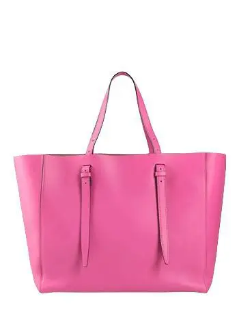 VALEXTRA Leather Shopper Tote - Pink