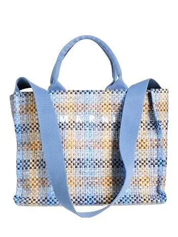 Marni Handbag In Textile Fibers - Blue
