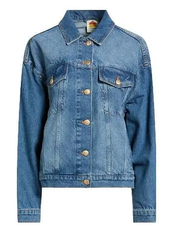 Farm Rio Denim Trucker Jacket - Blue