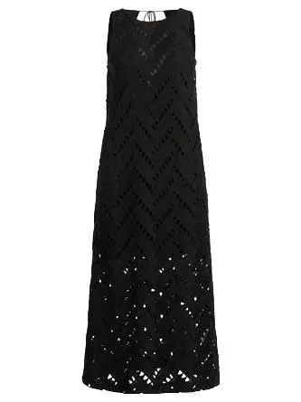Alpha Studio Cotton Maxi Dress - Black
