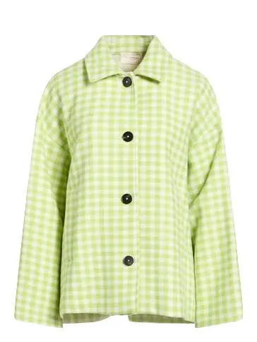Montedoro Checked Flannel Coat - Green