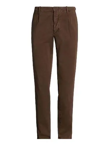 Incotex Cotton Elastane Chino Pants - Dark Brown