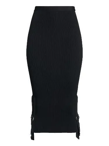 Iceberg Ribbed-knit Pencil Midi Skirt - Black