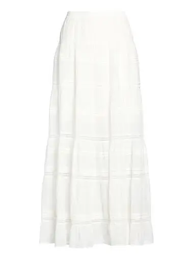 TWINSET Flared Maxi Skirt - White