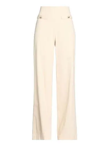 Sandro Flared Cotton Twill Pants - Beige